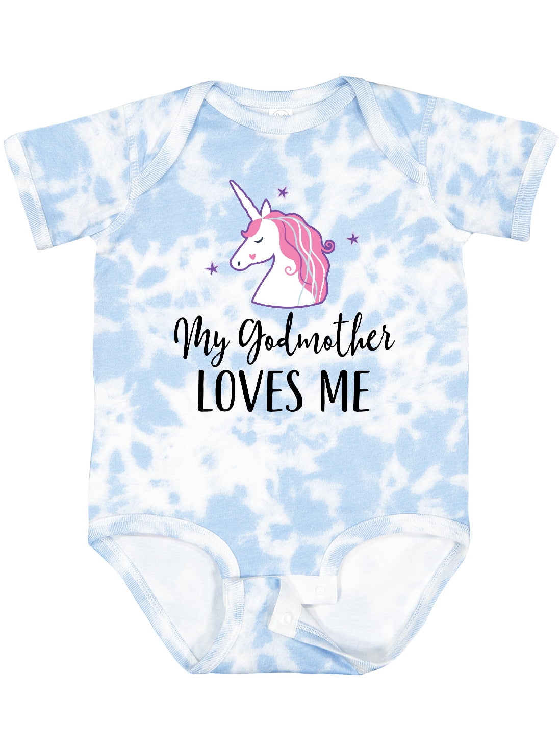 Inktastic My Godmother Loves Me Unicorn Girls Baby Bodysuit - Walmart.com