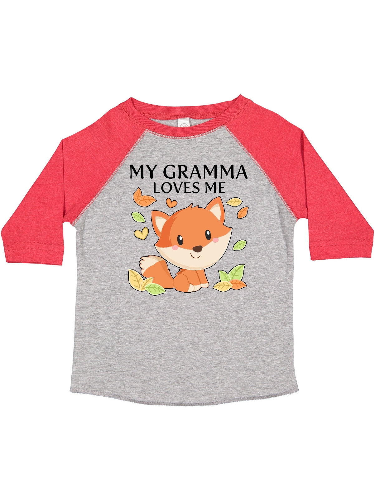 Inktastic My Gramma Loves Me- Little Fox Boys or Girls Toddler T-Shirt - Walmart.com