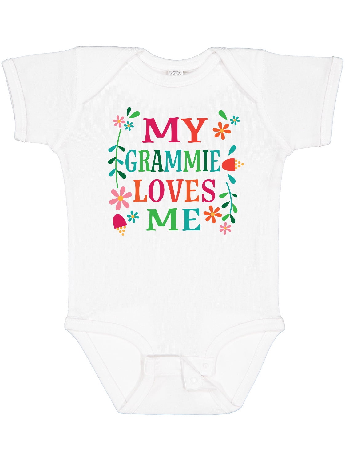 Inktastic My Grammie Loves Me Girl Grandchild Girls Baby Bodysuit ...
