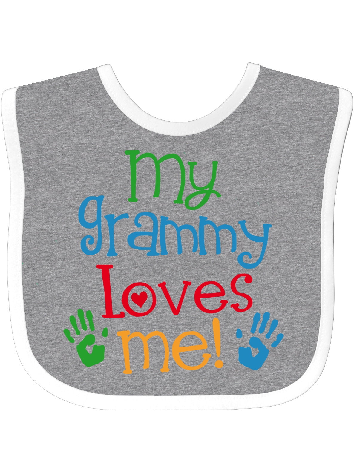 Inktastic My Grammy Loves Me Boys or Girls Baby Bib - Walmart.com