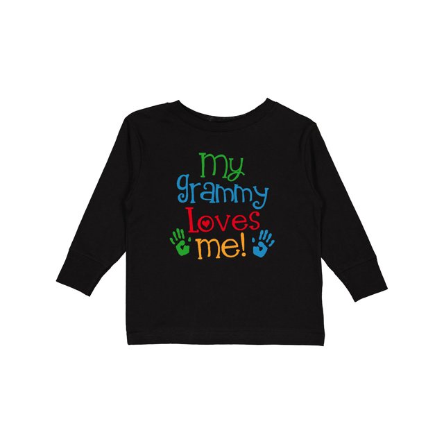 Inktastic My Grammy Loves Me Boys or Girls Long Sleeve Toddler T-Shirt - Walmart.com