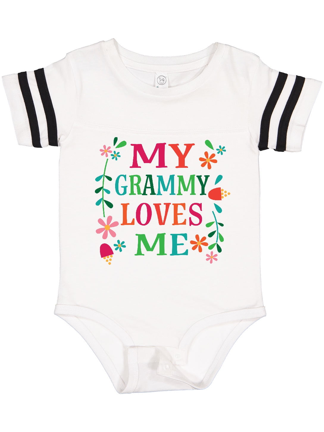Inktastic My Grammy Loves Me Girls Apparel Gift Baby Girl Bodysuit - Walmart.com