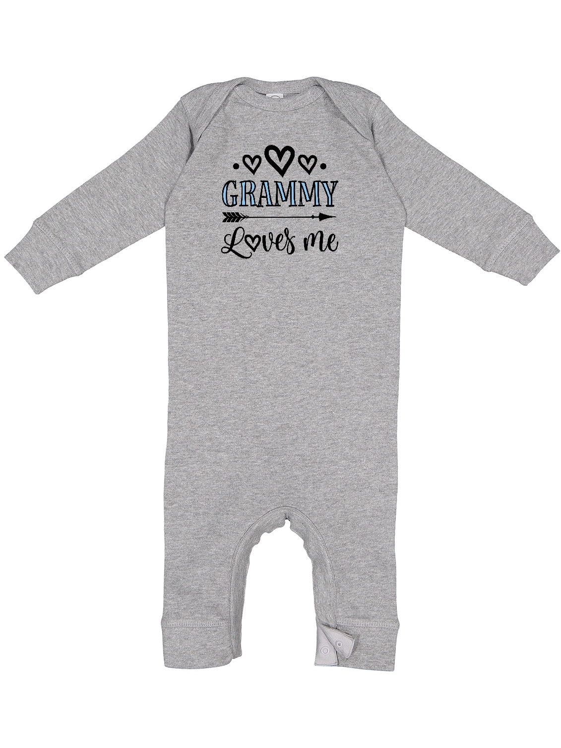 Inktastic My Grammy Loves Me Grandchild Baby Romper Coveralls - Walmart.com