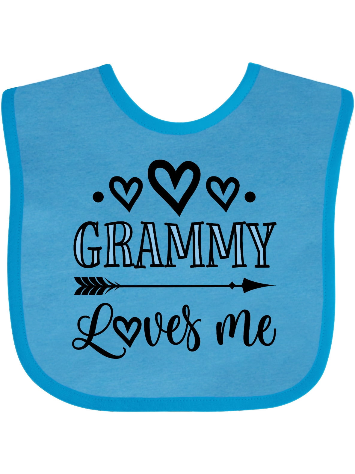 Inktastic My Grammy Loves Me Grandchild Girls Baby Bib - Walmart.com