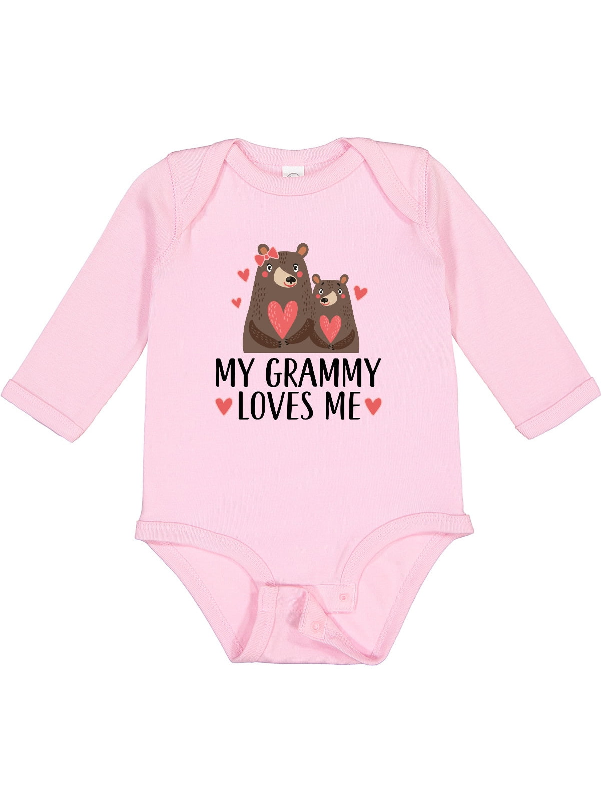 Inktastic My Grammy Loves Me Valentine Boys or Girls Long Sleeve Baby Bodysuit - Walmart.com