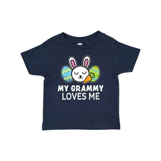 Inktastic My Grammy Loves Me with Bunny and Easter Eggs Boys or Girls Baby T-Shirt - Walmart.com