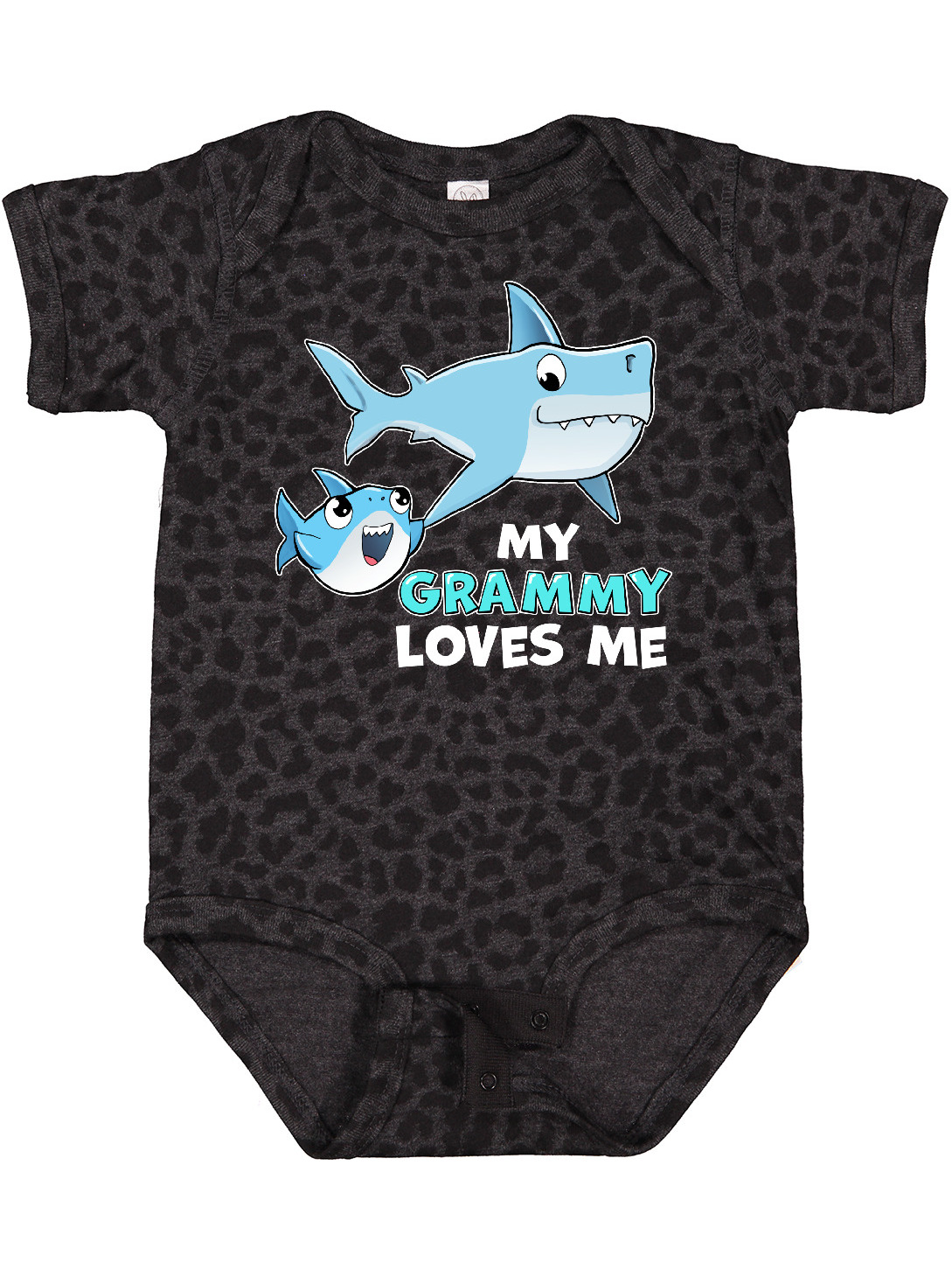 Inktastic My Grammy Loves Me with Cute Sharks Boys or Girls Baby Bodysuit - Walmart.com
