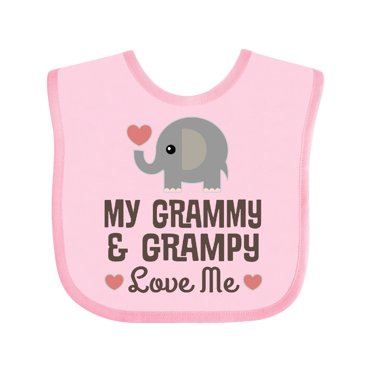 Inktastic My Abuela and Abuelo Love Me Boys or Girls Baby Bib - Walmart.com