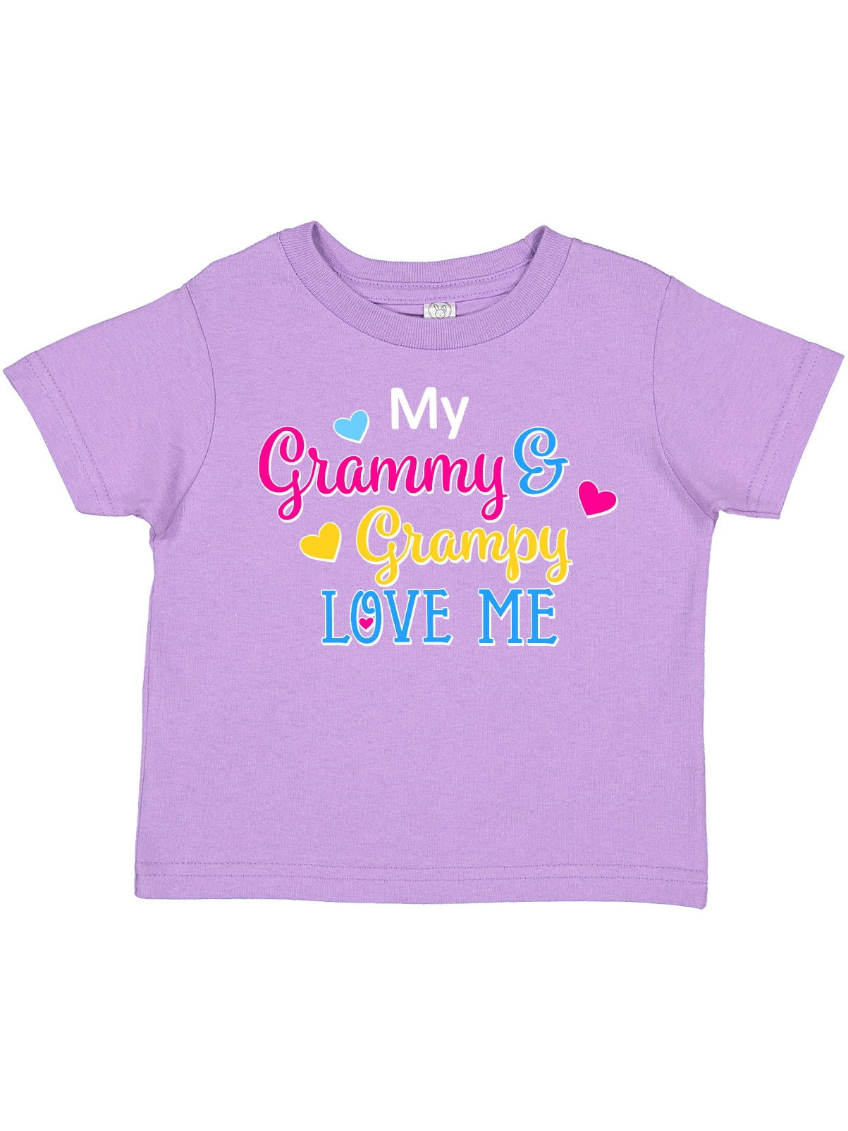 Inktastic My Grammy and Grampy Love Me with Hearts Boys or Girls Toddler T-Shirt - Walmart.com