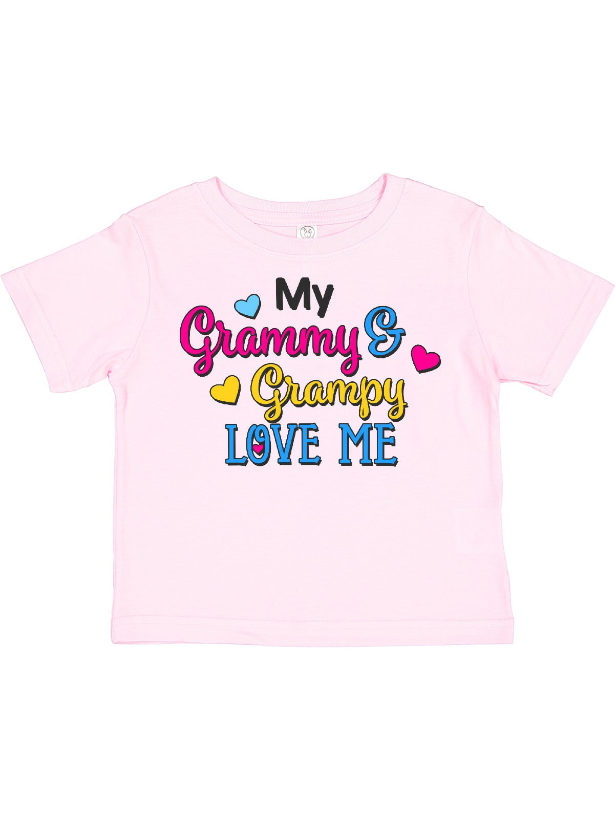 Inktastic My Grammy and Grampy Love Me with Hearts Boys or Girls Toddler T-Shirt - Walmart.com