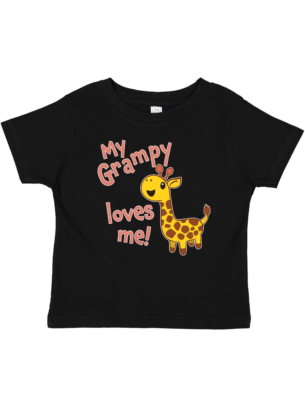 Inktastic My Grampy Loves me- cute giraffe Boys or Girls Baby T-Shirt ...