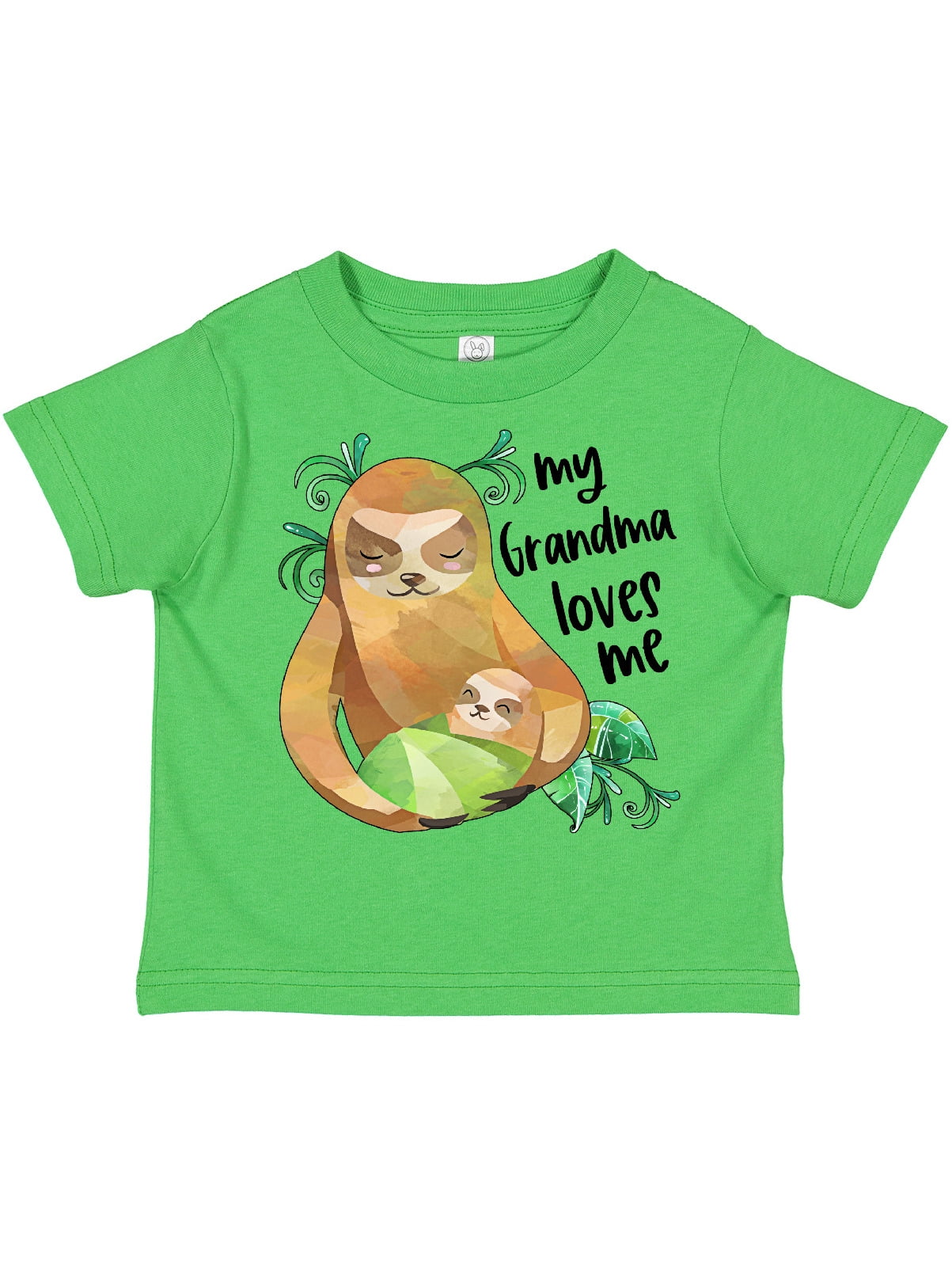 Inktastic My Grandma Loves Me Cute Sloth and Baby Boys or Girls Toddler T-Shirt - Walmart.com