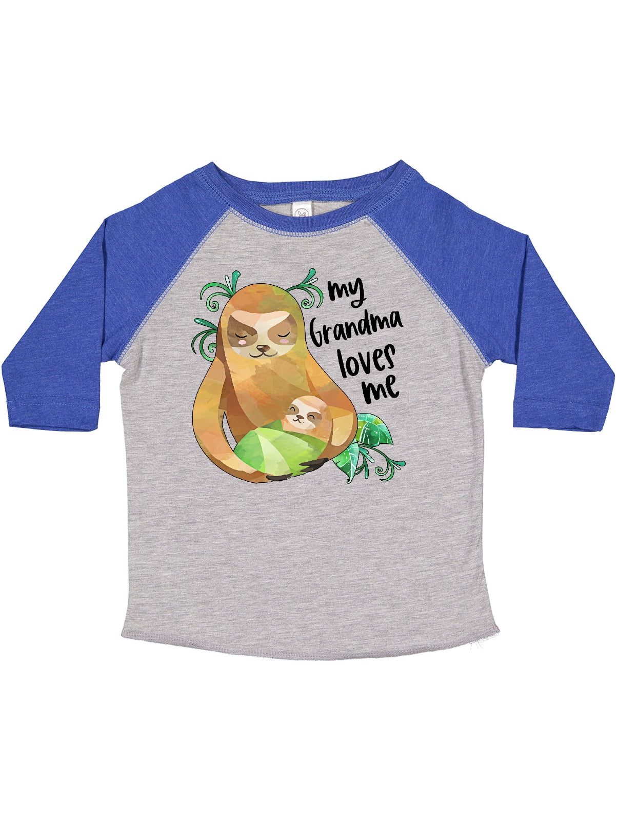 Inktastic My Grandma Loves Me Cute Sloth and Baby Boys or Girls Toddler T-Shirt - Walmart.com