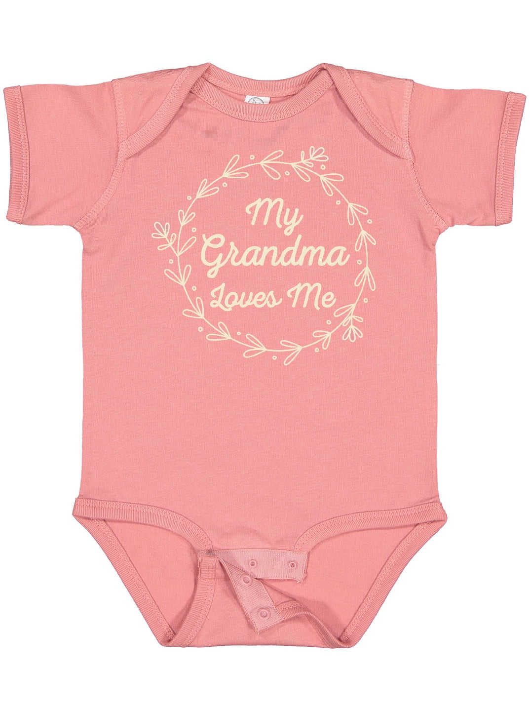 Inktastic My Grandma Loves Me Grandchild Girls Baby Bodysuit - Walmart.com