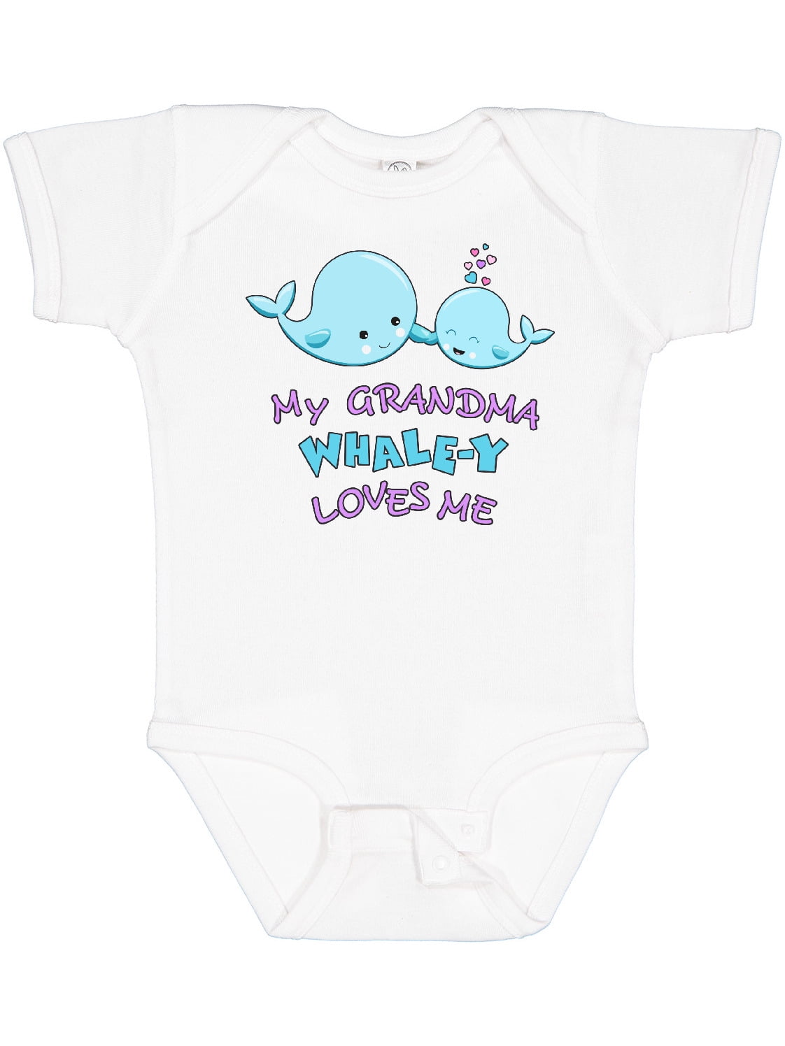 Inktastic My Grandma Whale-y Loves Me Boys or Girls Baby Bodysuit - Walmart.com