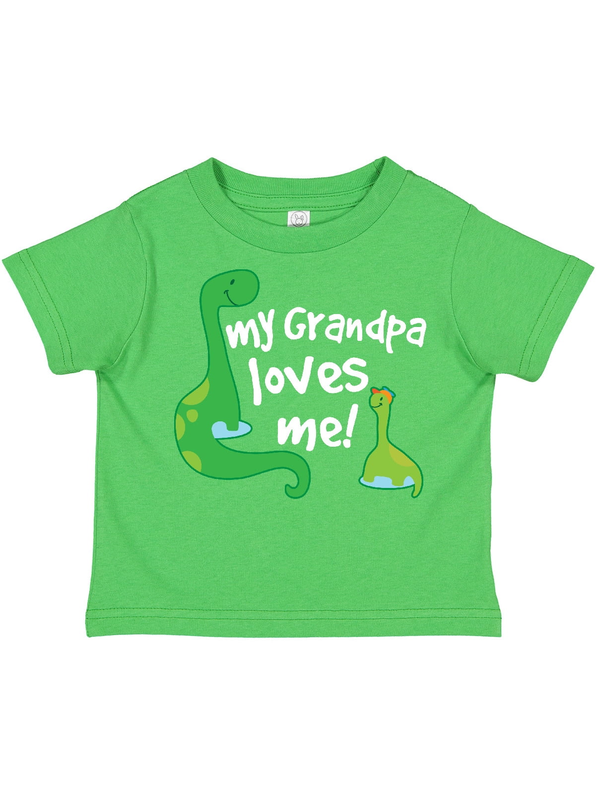 Inktastic My Grandpa Loves Me Dinosaur Boys Toddler T-Shirt - Walmart.com