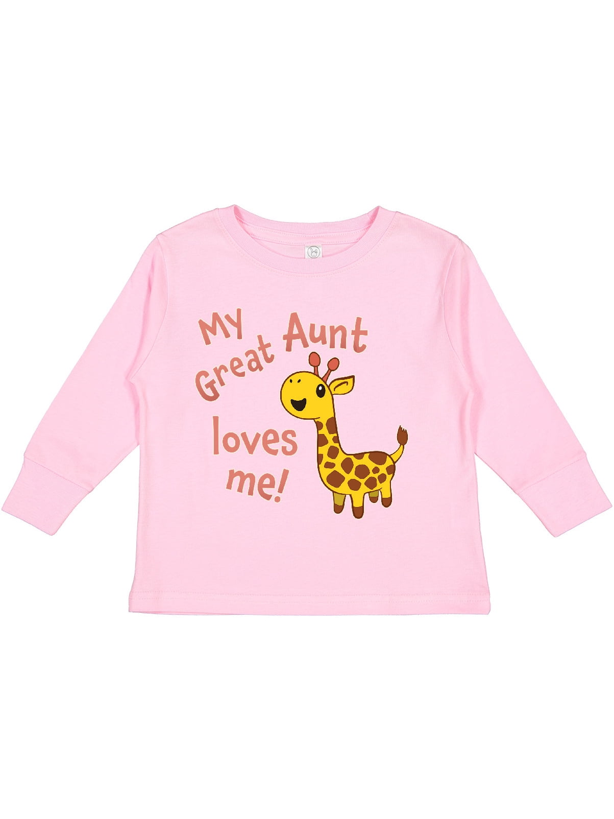 Inktastic My Great Aunt Loves Me- Cute Giraffe Boys or Girls Long ...