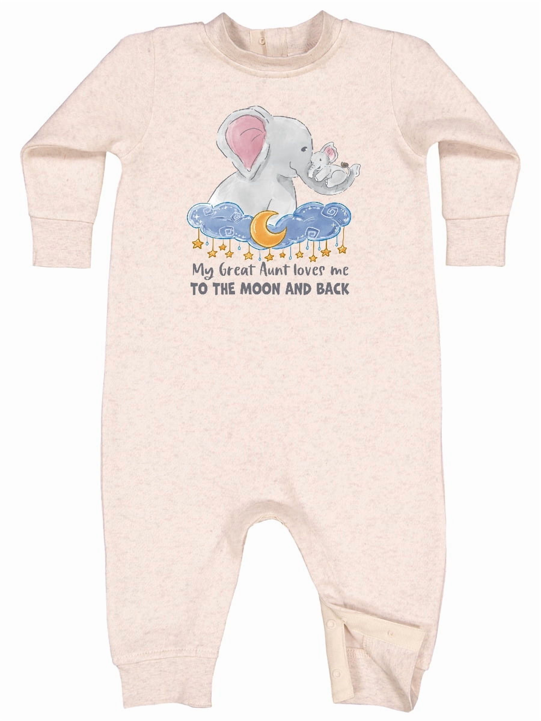 Inktastic My Great Aunt Loves Me to the Moon and Back Baby Fleece ...