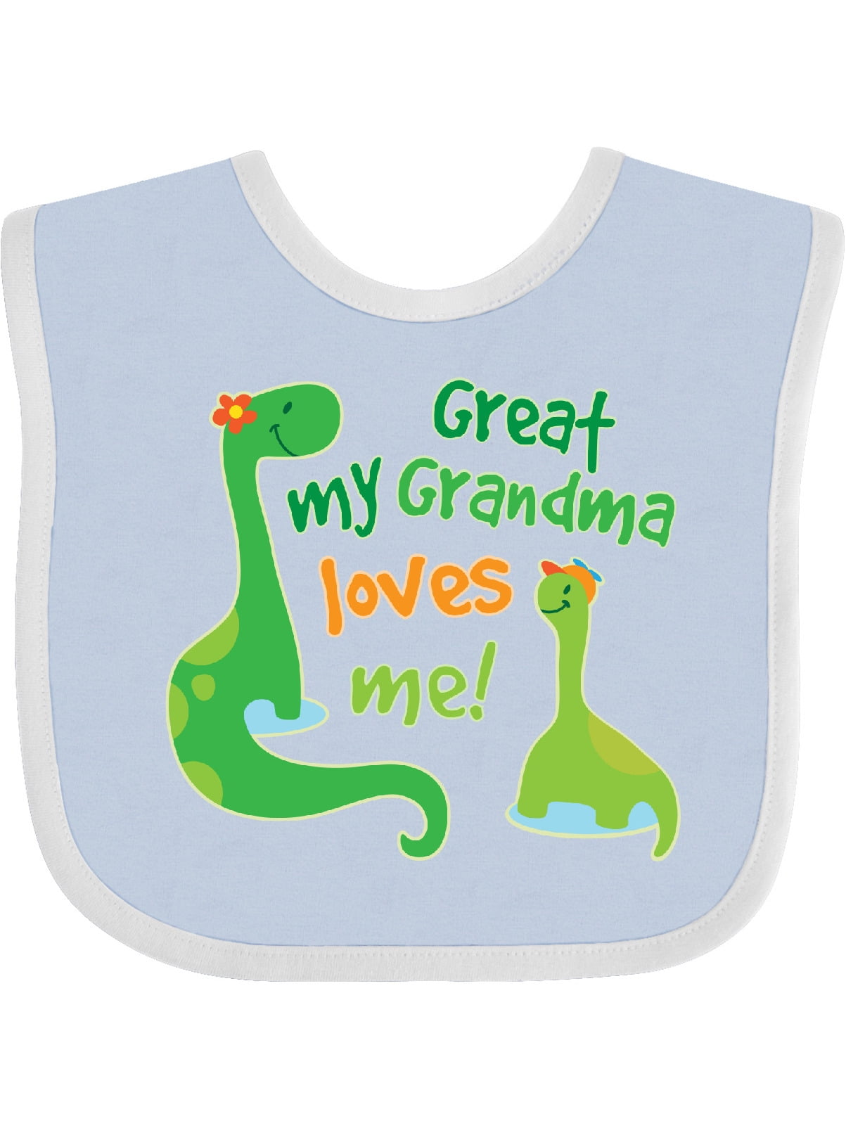 Inktastic My Great Grandma Loves Me Boys Baby Bib - Walmart.com