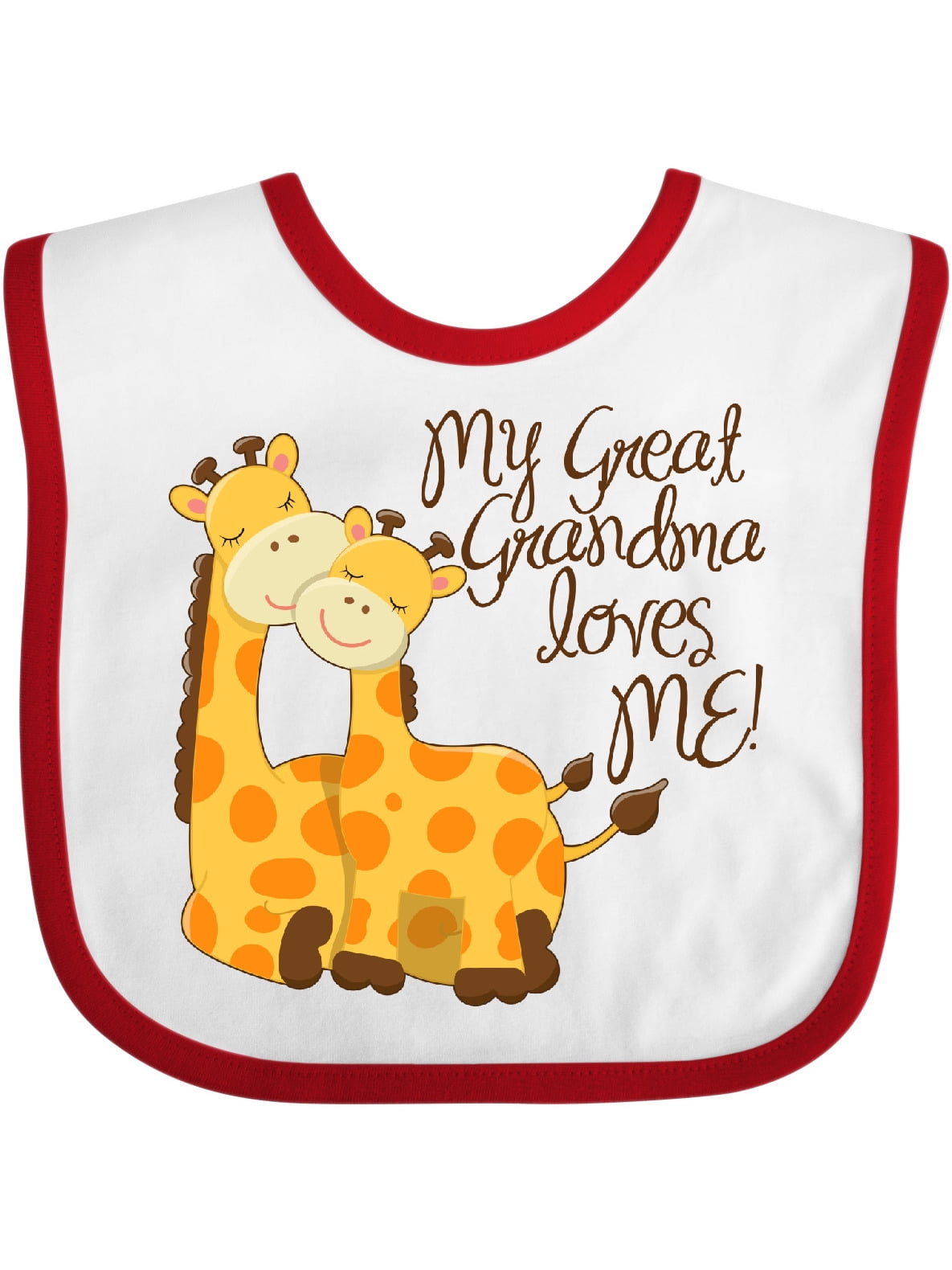 Inktastic My Great Grandma Loves Me! Boys or Girls Baby Bib - Walmart.com