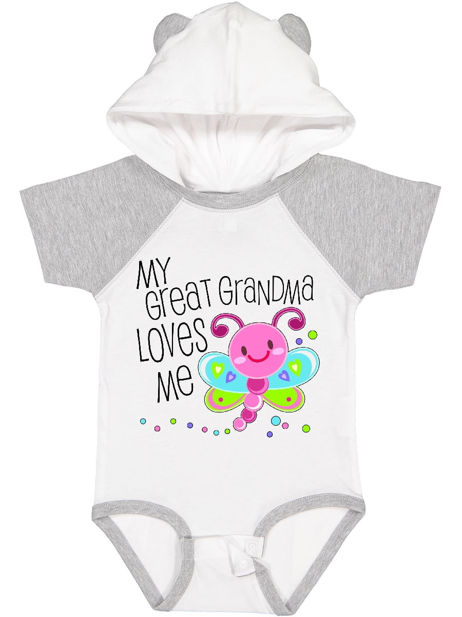 Inktastic My Great Grandma Loves Me- Cute Dragonfly Boys or Girls Baby Bodysuit - Walmart.com