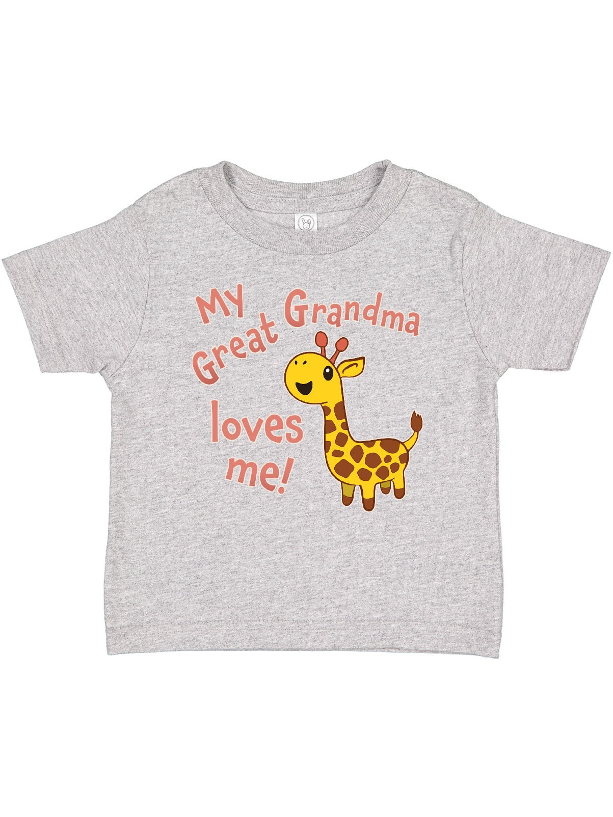 Inktastic My Great Grandma Loves Me- Cute Giraffe Boys or Girls Baby T-Shirt - Walmart.com
