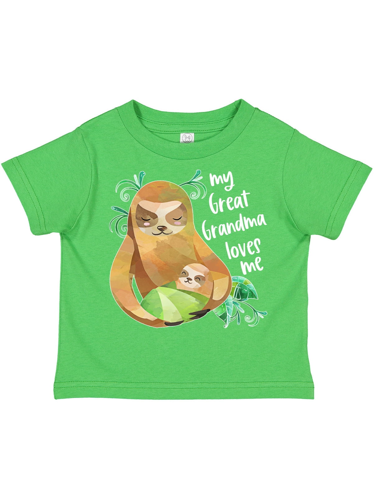 Inktastic My Great Grandma Loves Me Cute Sloth and Baby Boys or Girls Toddler T-Shirt - Walmart.com
