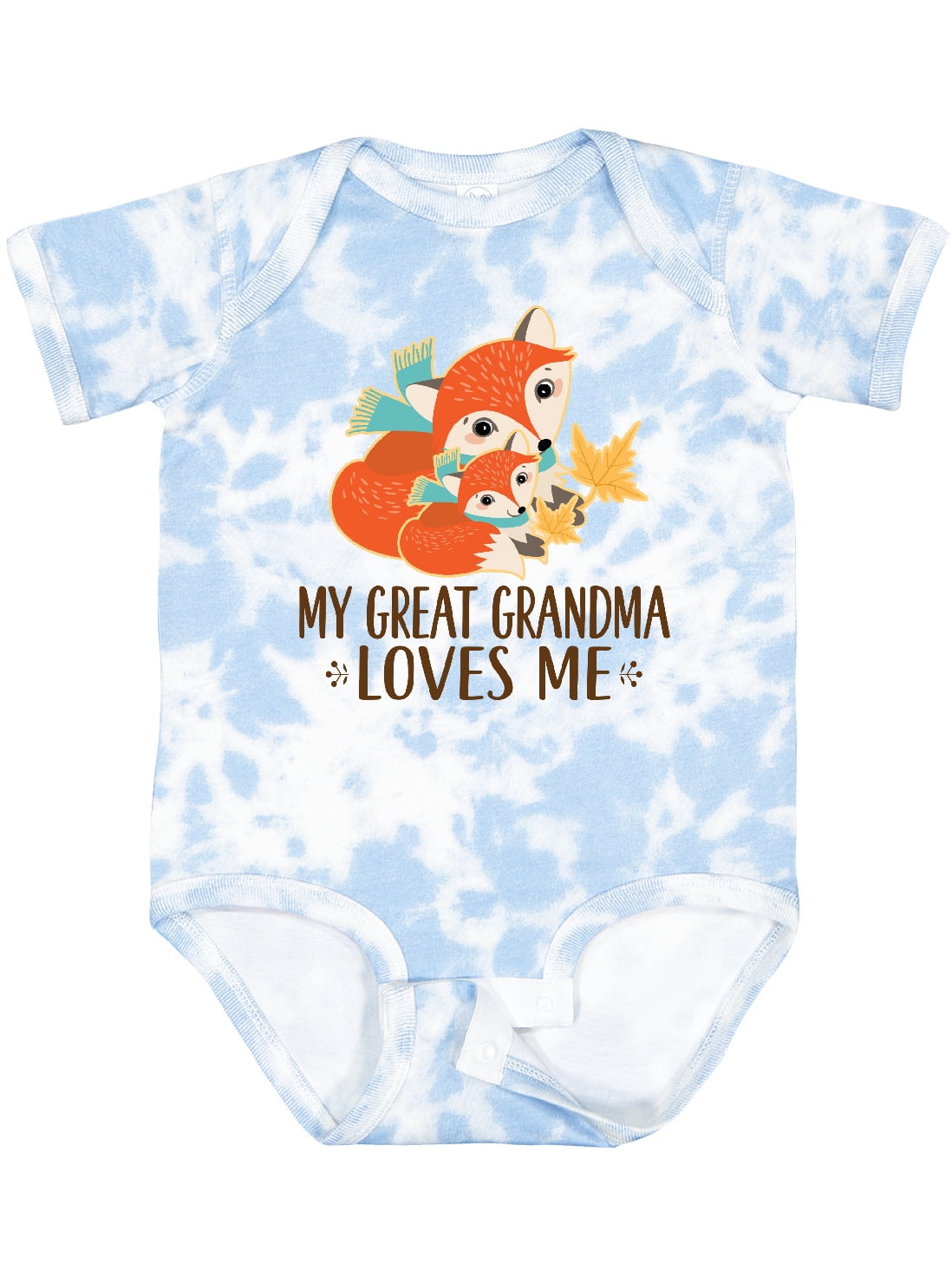 Inktastic My Great Grandma Loves Me Fox Boys or Girls Baby Bodysuit - Walmart.com