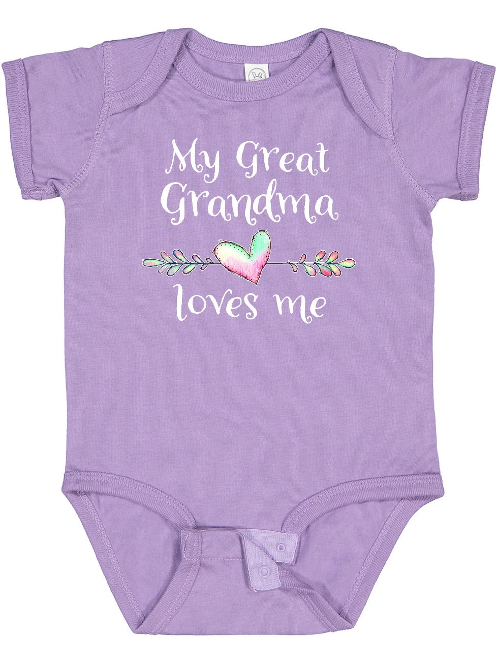 Inktastic My Great Grandma Loves Me Heart Great Grandchild Boys or Girls Baby Bodysuit - Walmart.com