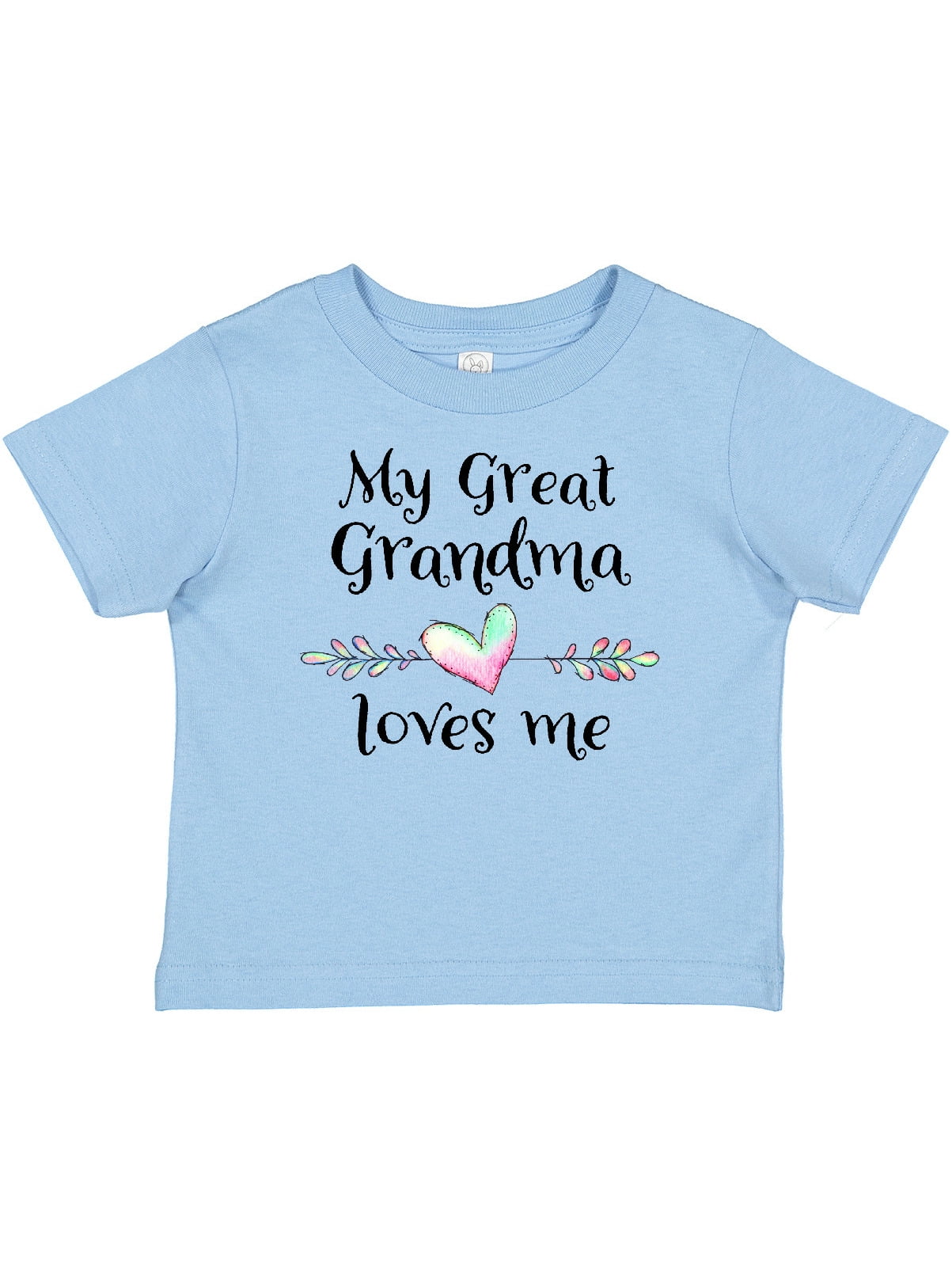 Inktastic My Great Grandma Loves Me- Heart Great Grandchild Boys or Girls Baby T-Shirt - Walmart.com