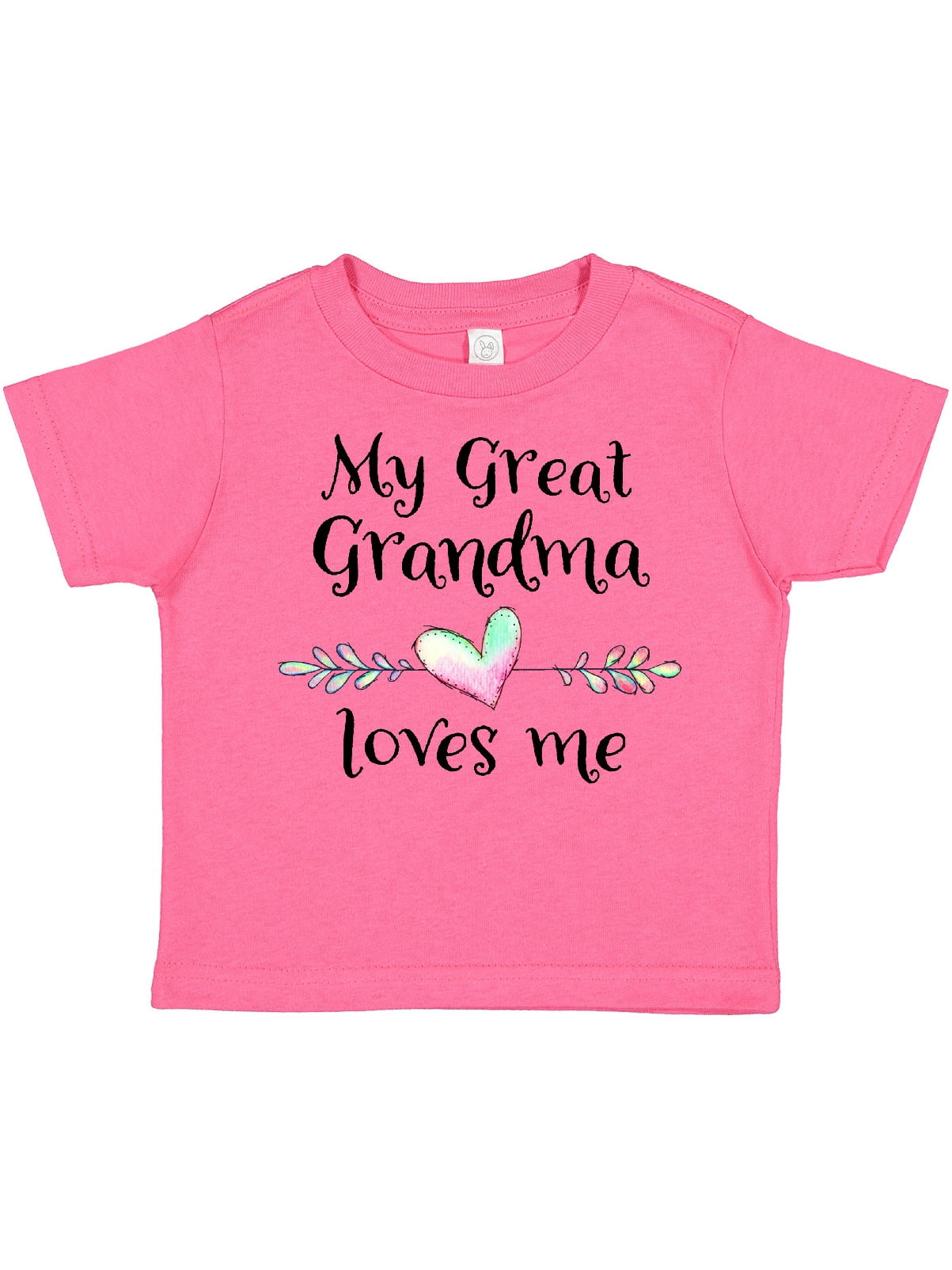 Inktastic My Great Grandma Loves Me- Heart Great Grandchild Boys or Girls Toddler T-Shirt ...