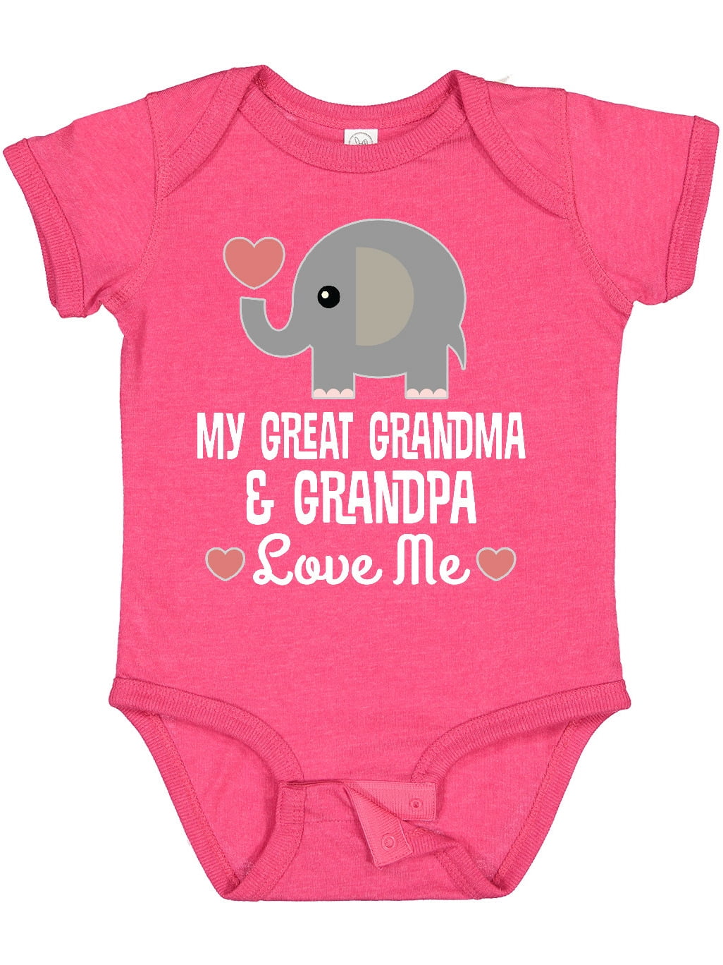 Inktastic My Great Grandma and Great Grandpa Love Me Boys or Girls Baby Bodysuit - Walmart.com