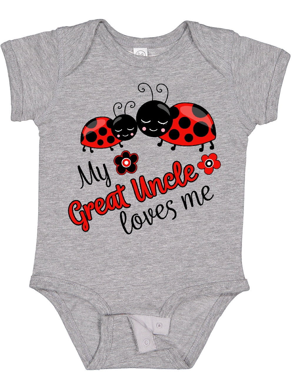 Inktastic My Great Uncle Loves Me with Cute Ladybugs Boys or Girls Baby Bodysuit - Walmart.com