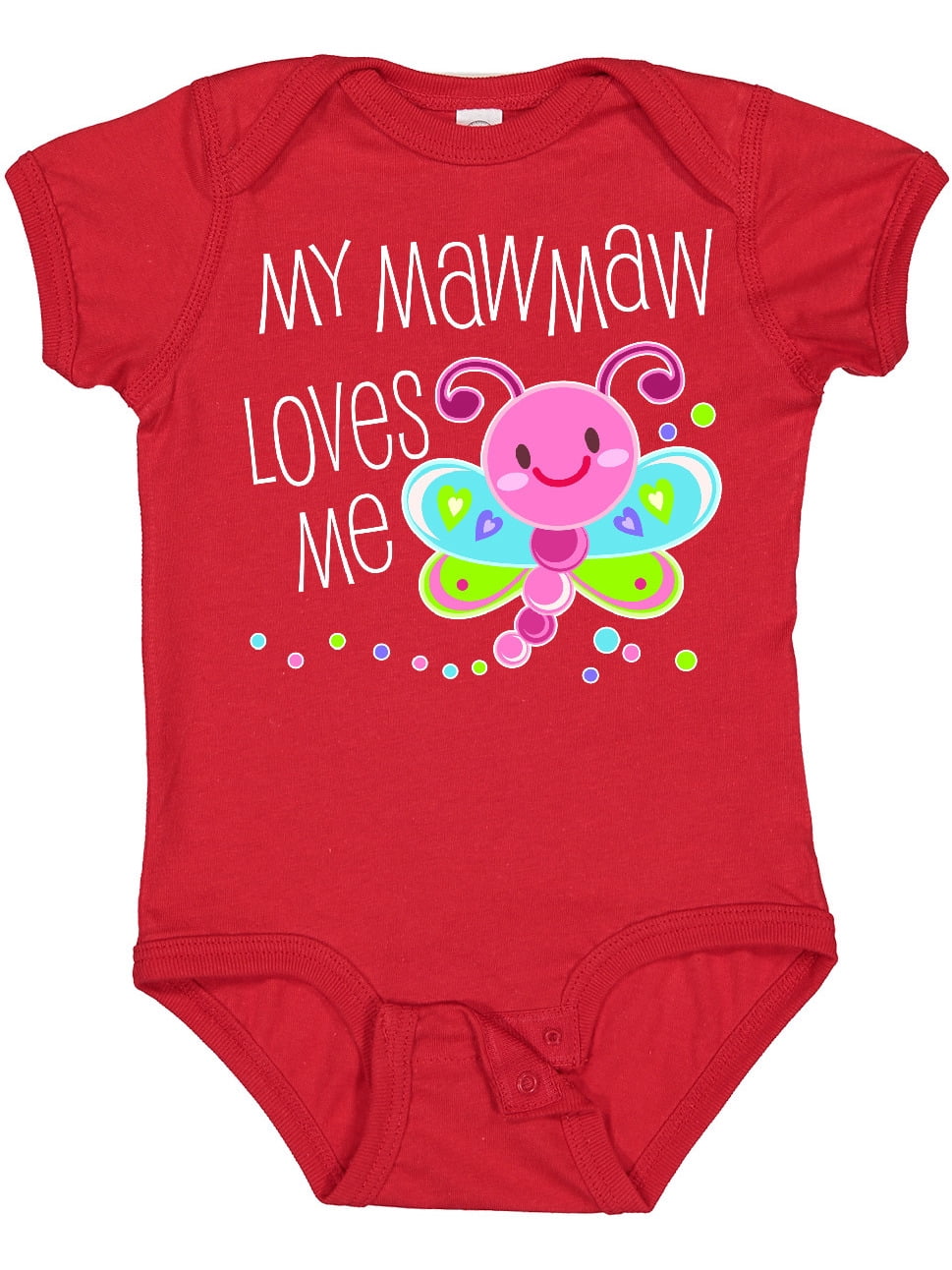 Inktastic My Mawmaw Loves Me- cute dragonfly Boys or Girls Baby ...