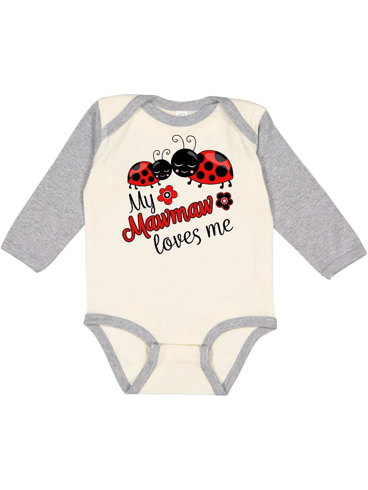 Inktastic My Mawmaw Loves Me with Cute Ladybugs Boys or Girls Long ...