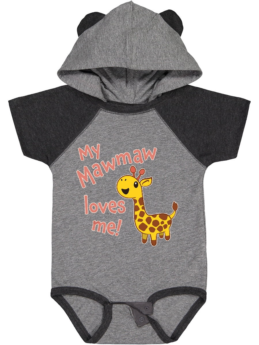 Inktastic My Mawmaw Loves me- cute giraffe Boys or Girls Baby Bodysuit - Walmart.com