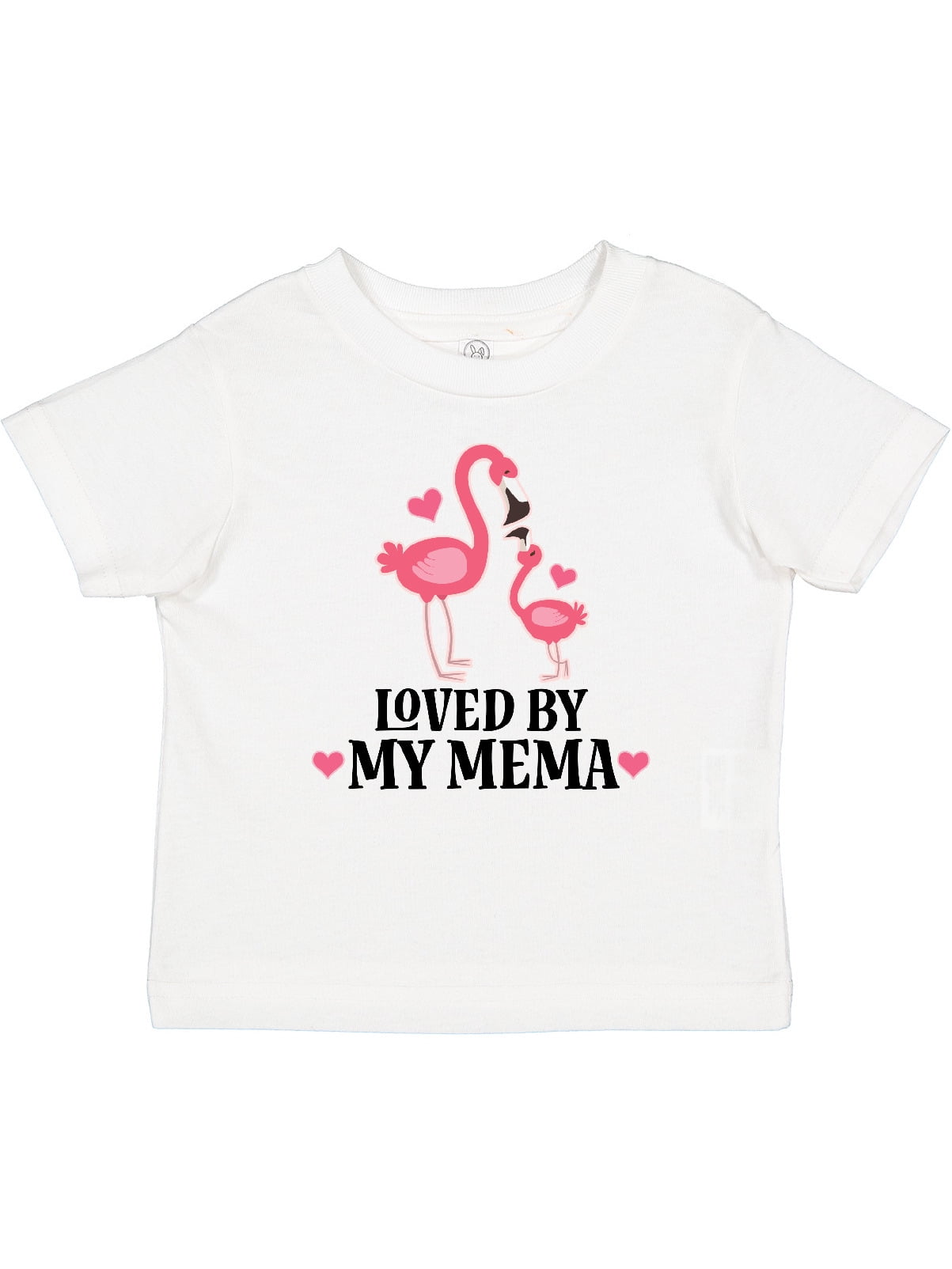 Inktastic My Mema Loves Me Flamingo Girls Baby T-Shirt - Walmart.com