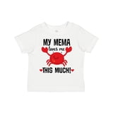 Inktastic My Mema Loves Me Grandson Boys or Girls Toddler T-Shirt ...