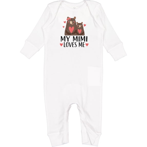 Inktastic My Mimi Loves Me Bear Baby Romper Coveralls - Walmart.com