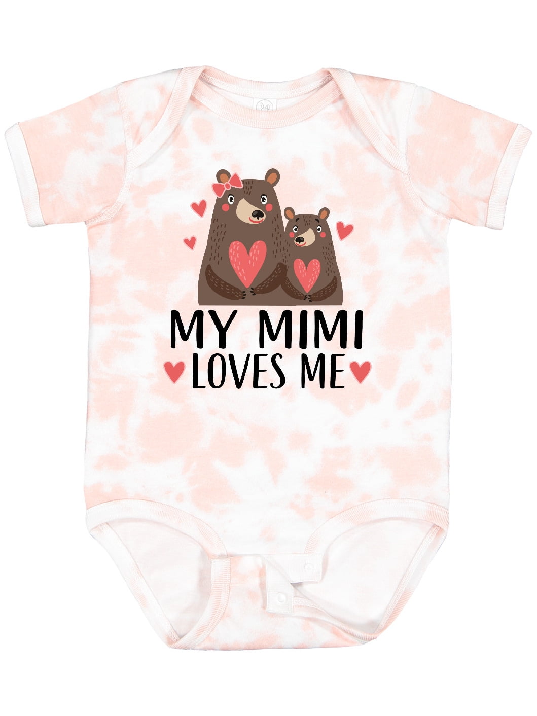Inktastic My Mimi Loves Me Bear Boys or Girls Baby Bodysuit - Walmart.com
