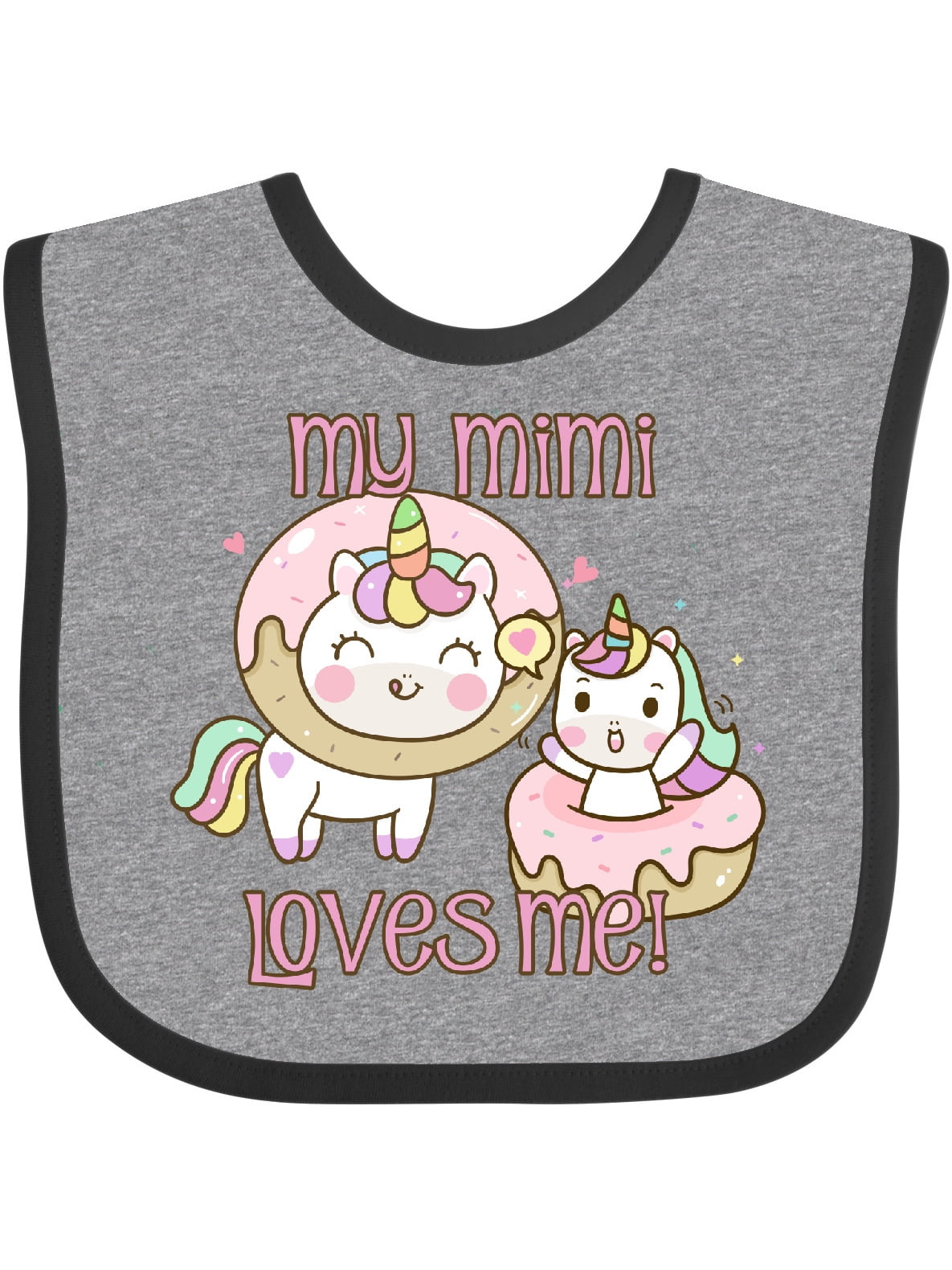 Inktastic My Mimi Loves Me Boys or Girls Baby Bib - Walmart.com