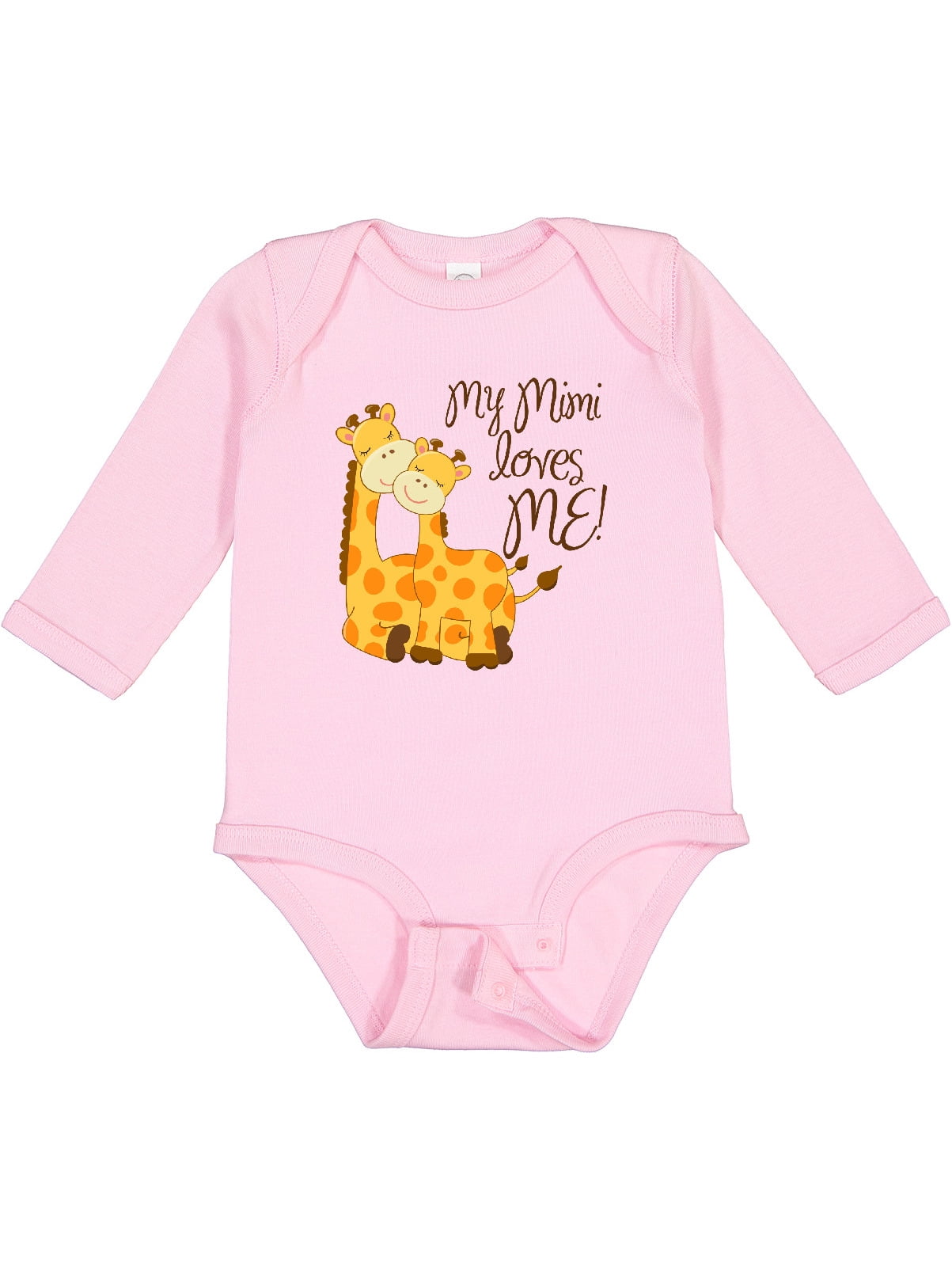 Inktastic My Mimi Loves Me! Boys or Girls Long Sleeve Baby Bodysuit - Walmart.com