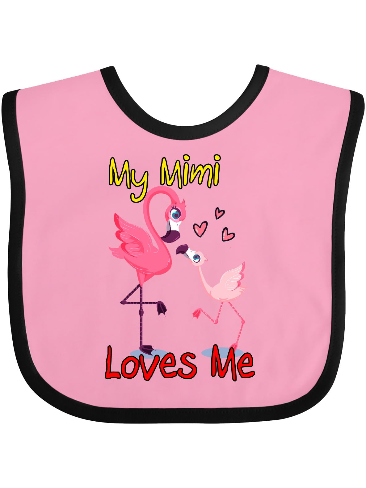 Inktastic My Mimi Loves Me Flamingo Boys or Girls Baby Bib - Walmart.com