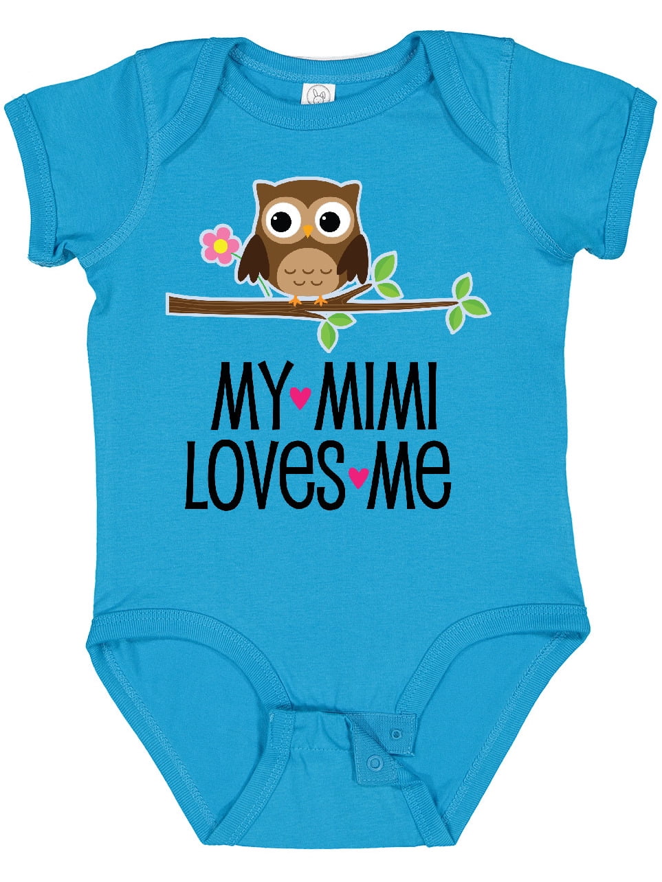 Inktastic My Mimi Loves Me Girls Owl Girls Baby Bodysuit - Walmart.com