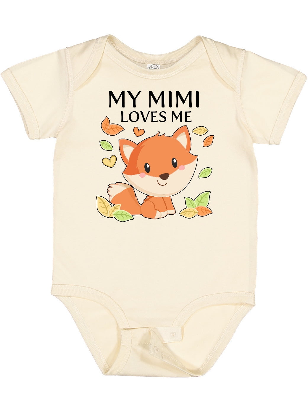 Inktastic My Mimi Loves Me- Little Fox Boys or Girls Baby Bodysuit - Walmart.com