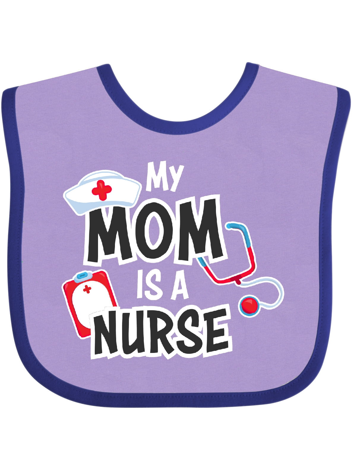 Law Enforcement Bib "My Mom Is My Hero Police Officer" Baby Bib - Blue ...
