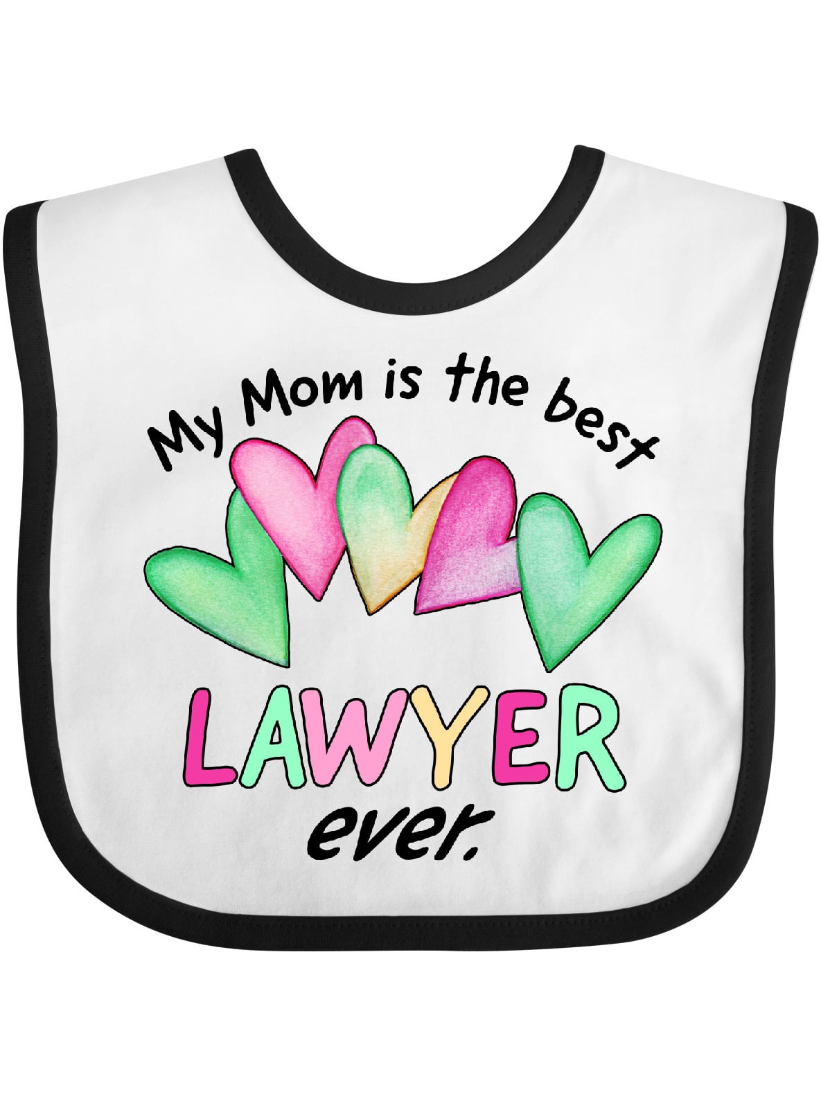 Inktastic My Mom is the Best Lawyer Ever Boys or Girls Baby Bib ...