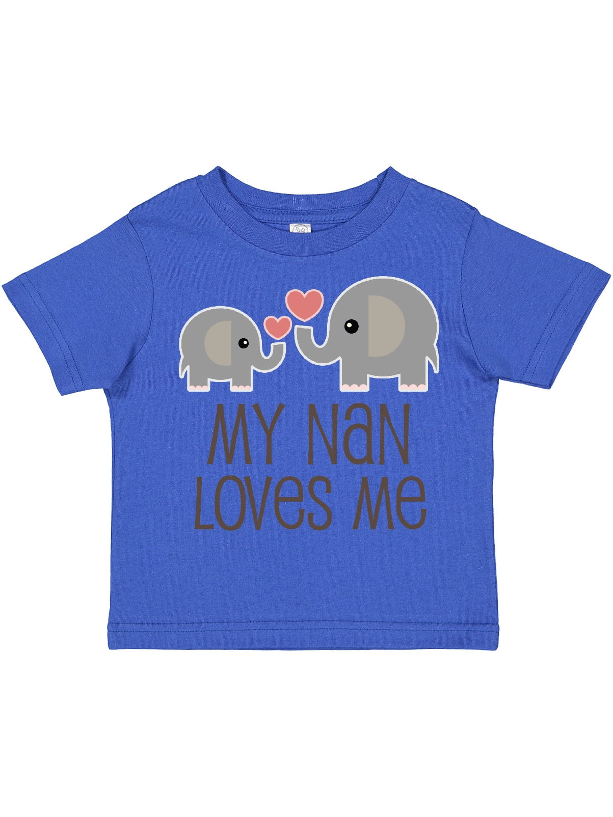 Inktastic My Nan Loves Me Grandchild Boys or Girls Toddler T-Shirt ...