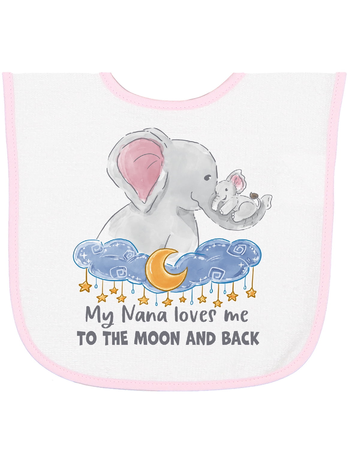 Inktastic My Nana Loves Me to the Moon and Back Elephant Family Baby ...