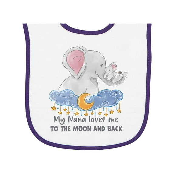 Inktastic My Nana Loves Me to the Moon and Back Elephant Family Baby ...